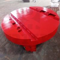 China 50 Ton Electric Material Handling Turntable Heavy Duty Transfer Trolley for sale
