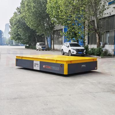 China 6 Ton Electric Transfer Platform Rubber Wheel Electric Transport Cars for sale