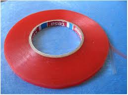 China Tesa4965 double sided transparent filmic tape with 0.205mm thickness for sale