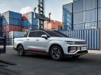 China Geely RD6 Pure Electric Pickup Truck 4 Door 5 Seat Body Structure ABS System Included for sale