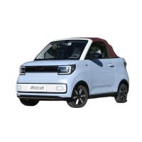 China Wuling Mini Electric Cabriolet Car 4 Seats 925Kg Curb Weight 2door 2Seats Body Structure for sale