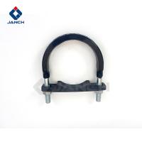 China U Shaped Pipe Clamp Bolt Concrete U Bolt Polyurethane / Plastic Wrapped For Pump Truck for sale