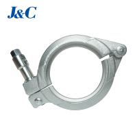 China DN125 Single Nut Galvanized Pump Pipe Snap Clamp for Putzmeister High Sealing for sale
