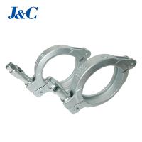 China DN125 Single Nut Galvanized Concrete Pump Pipe Clamp for Putzmeister | Easy Installation for sale