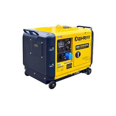 China 65DB Portable Generator Set 5000w Household Low Noise Diesel Generator for sale