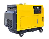 China Low Noise 7m Industrial Diesel Generator Silent 3 Phase Generator 12V for sale