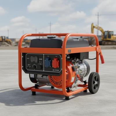 China Single Phase Portable Gasoline Generator Featuring DC12V5A Output Ideal for Outdoor Worksites and Emergency Power Backup for sale