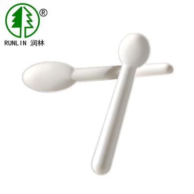 China Recycled Degradable Compostable Cutlery Set Disposable Dessert Spoons 158 X 35 MM for sale