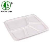 China Sugarcane Biodegradable Food Trays for sale