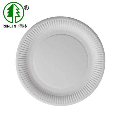 China Round Nontoxic Biodegradable Sugarcane Bagasse Plates 6 Inch Round Appetizer Plates for sale