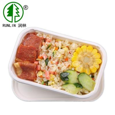 China Biodegradable 120 Deg Bagasse Food Containers Environmentally Friendly Takeaway Containers for sale