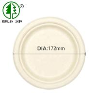 China Eco-friendly natural plant fiber material disposable party plate for sale