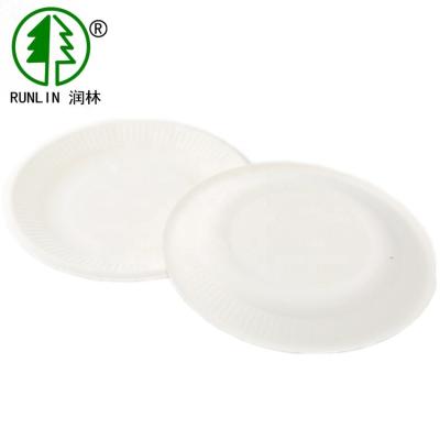 China Super Rigid Extra Strong Disposable Party Paper Plates Biodegradable for sale