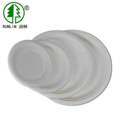 China Various Inch Biodegradable Compostable Sugarcane Bagasse Party Plates for sale