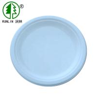 China 14g Round Eco Disposable Iodegradable Sugarcane Bagasse Plates From Sugarcane Waste for sale