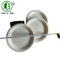 China FDA 9in Biodegradable Sugarcane Bagasse Plates Disposable Dishware Wedding Pulp Molding for sale