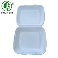 China 9''X7'' Sugarcane Bagasse Clamshell Box  Recyclable Biodegradable Takeaway Food Containers for sale