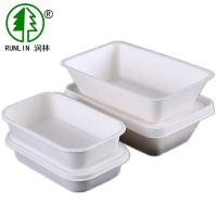 China Eco Friendly Lunch Bagasse Pulp Biodegradable Takeaway Food Containers For Airplanes for sale