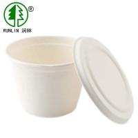 China 100 Deg Biodegradable Sugarcane Bagasse Cup Eco Friendly Food Containers With Lids SGS for sale