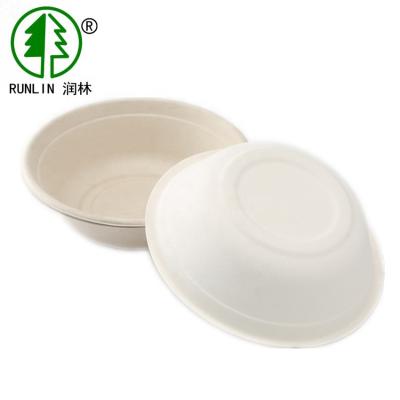 China Salad Biodegradable Sugarcane Bagasse Bowl for sale
