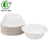 China 14OZ Oatmeal Recyclable Pulp Paper Compostable Bagasse Bowls Recyclable SGS for sale
