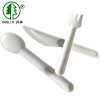China 7in Organic Sugarcane Bagasse Cutlery Fiber Biodegradable Cutlery Set for sale