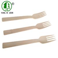 China Kitchen Disposable Biodegradable Bamboo Utensils Fork And Spoon Set 170mm for sale