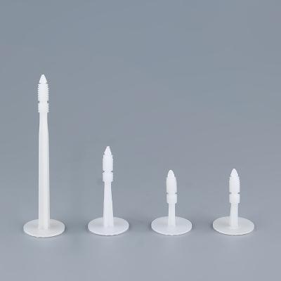 China 70MM X 8MM Wall Plugs White Insulation Fixing Wall Plugs For Plastic for sale