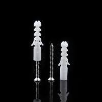 China 12MM X 60MM Plastic Wall Plugs Without Lip 200N Bearing capacity for sale