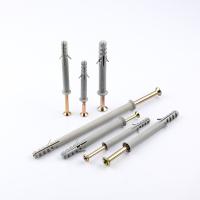 China Grey Nylon Frame Fixings Screw Drilled Head Single Wings Type for sale