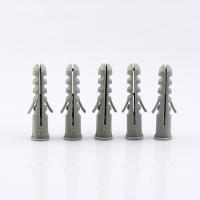 China Concrete Screw Wall Plug PE Screw And Plastic Plug Grey Color for sale