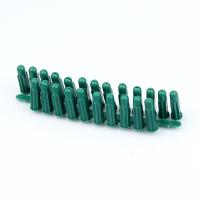 China Size 50MM X 10MM Plastic Wall Plugs Grey Color High Strength for sale