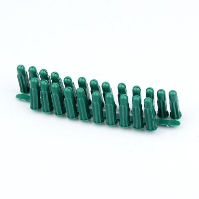 China OEM Green Plastic Wall Plugs 8MM X 30MM Lightweight ISO9001 for sale