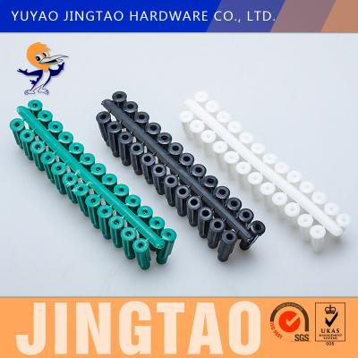 China Size 50MM X 10MM Plastic Wall Plugs Grey Color High Strength for sale