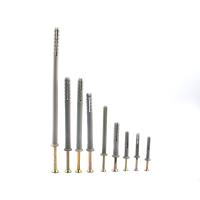 China PA Nylon Nail Drive Concrete Anchor With Countersunk Head Pre Assembled for sale