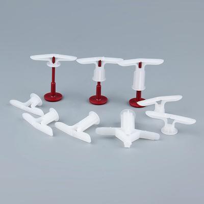 China White Plastic Screw Plugs Anchor 4mm Wall Plugs For Gypsum Board for sale