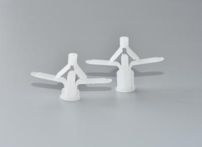China PP Plastic Screw Plugs Winged Butterfly Nylon Snap Toggle Drywall Anchors for sale