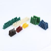 China HDPE Red Plastic Wall Plugs 5.5mm / 6mm Drill Size Lightweight for sale