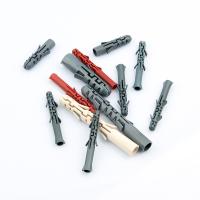 China ODM Wall Plastic Screw In Plugs Colorful secure 6mm X 55mm Size for sale