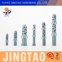 China Lightweight Plastic Screw Plugs 30mm X 6mm Plug And Screw Fastening for sale