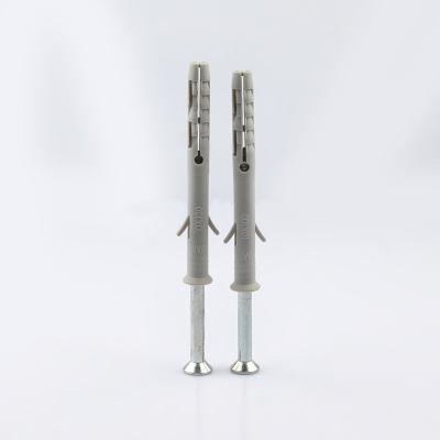 China Durable Nylon Hammer Drive Anchor Flat Head Single Wings Fastener for sale