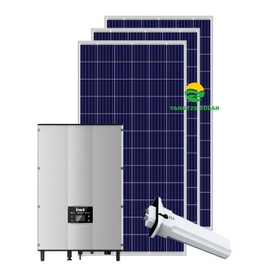 China Home Use Yangtze Kiang 20KW On Grid Solar System For Home Use Mono Solar Panel 420W 30KW 40KW 50KW Half Cells for sale