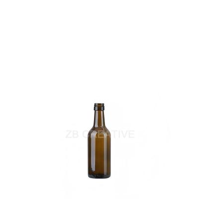 China 187ml Piccolo Bordeaux Glass Bottle Screw Top For Airline Wine 160g 1008S for sale