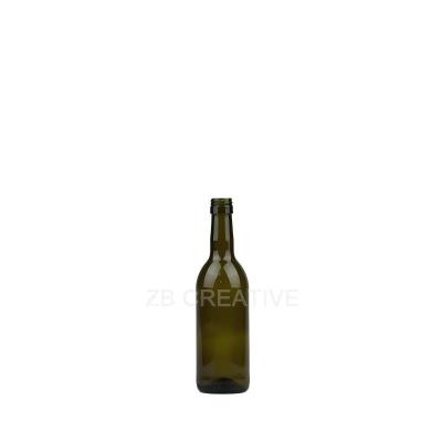 China 250ml One-Third Bordeaux Glass Bottle Screw Top For Sample Wine 200g 1255S for sale