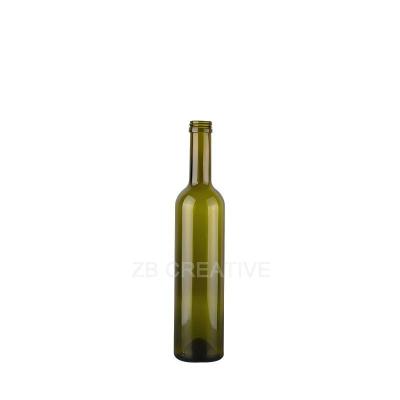 China Mid Size Bordeaux Glass Bottle Screw Top 500ml 360g Glass Wine Bottles Bulk 1404S-1 for sale