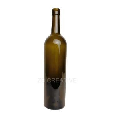 China Luxury Bordeaux Style Wine Bottle 695g 750ml Premium Screw Top  1729S for sale
