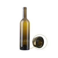 China 750ml Cork Finish Bordeaux Bottles 530g Standard Weight for Bulk Winery Supply (1732K) for sale