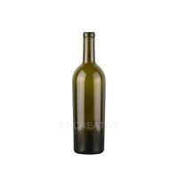 China 26oz Prestige Heavy Bordeaux Empty Corked Wine Bottles For Icon Wine 760g 1734K-7 for sale