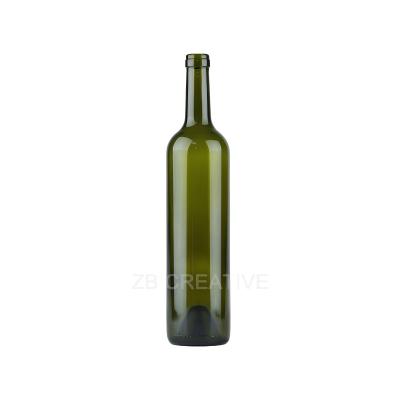 China Estate Reserve Empty Wine Glass Bottle 750ml  650g 1744K Bordeaux Wine Bottle for sale