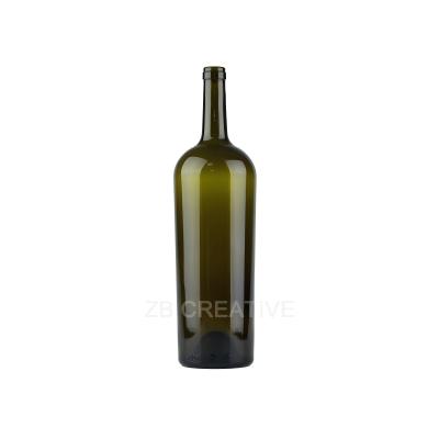 China Cork Finish Grand Reserve Empty Wine Glass Bottle 1500ml Bordeaux Glass Bottle 920g 1937K-2B for sale